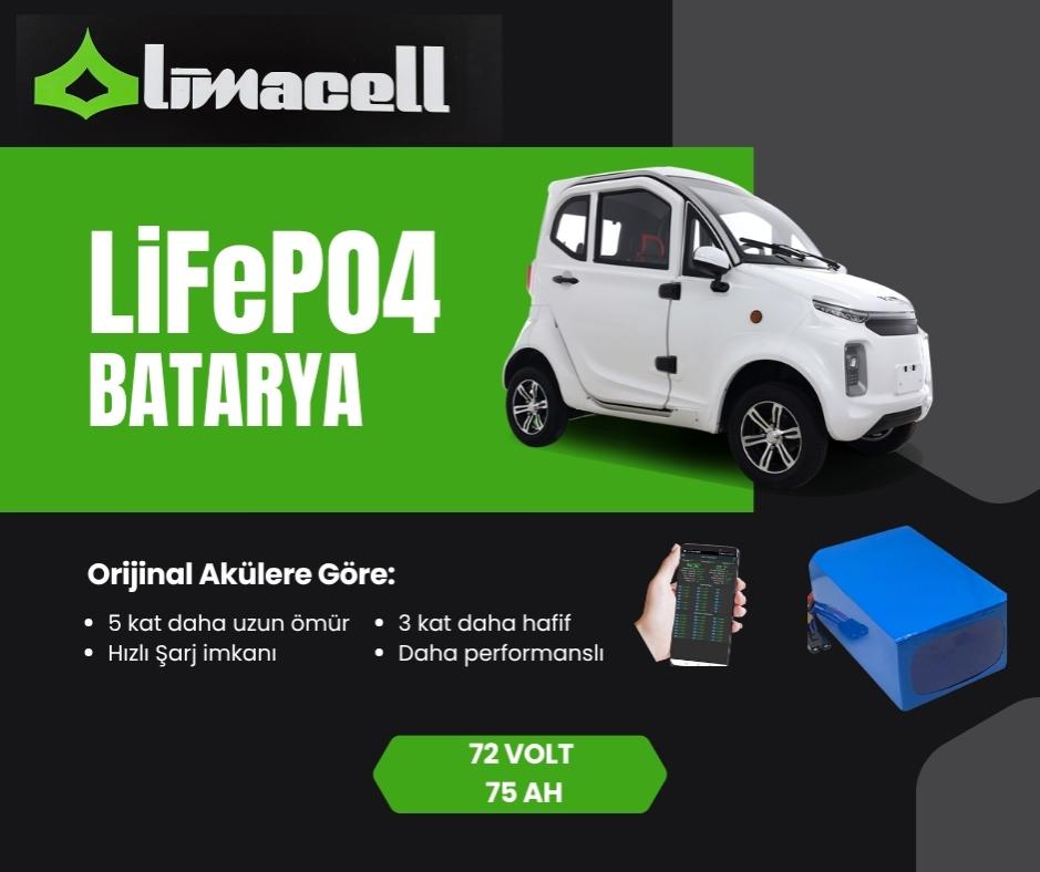 RKS M5 Elektrikli Araba Bataryası 72 Volt 75 Ah - 48,132.85 TL